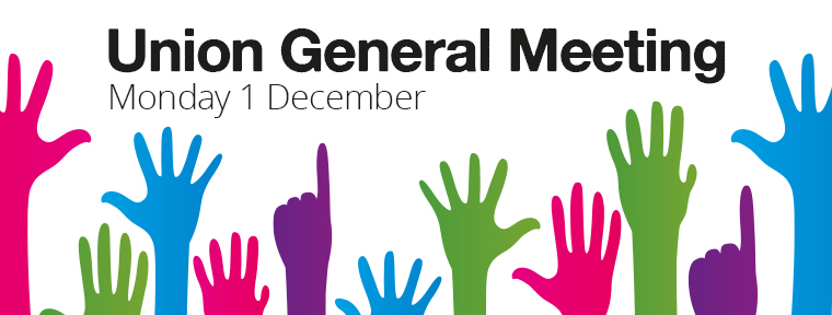 Union General Meeting, Monday 1 December | Imperial College Union